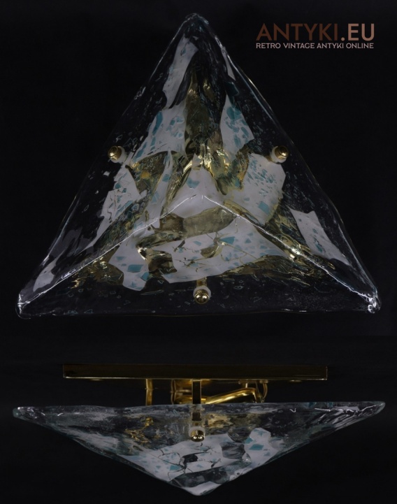 Kinkiet lub plafon PIRAMIDA w stylu Mid Century Modern - antyki.eu